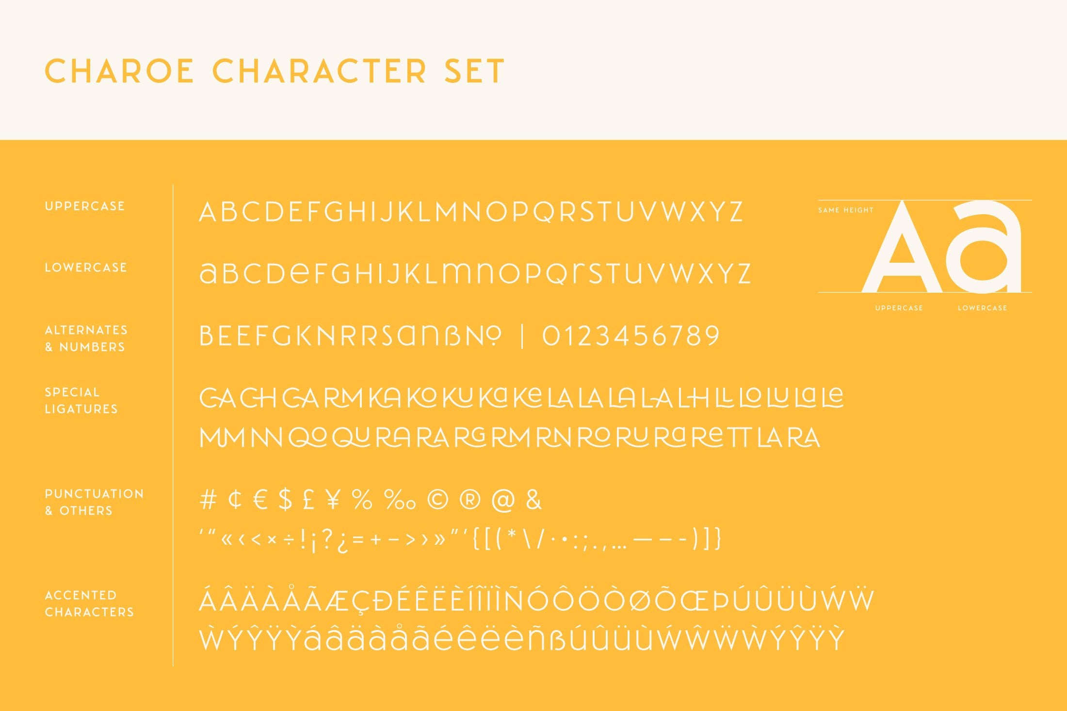Charoe Typeface + Extras