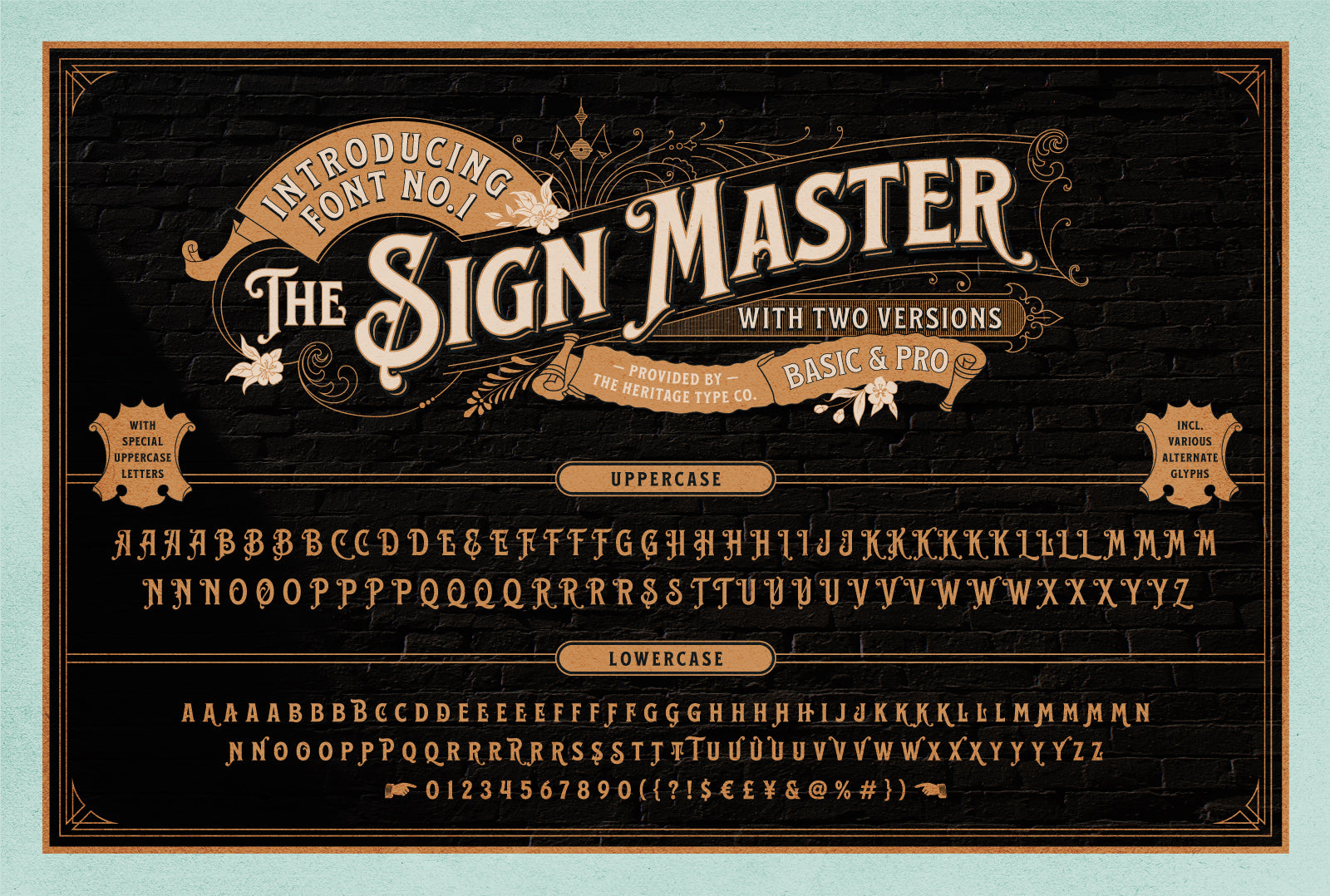 Nostalgic Font and Label Collection