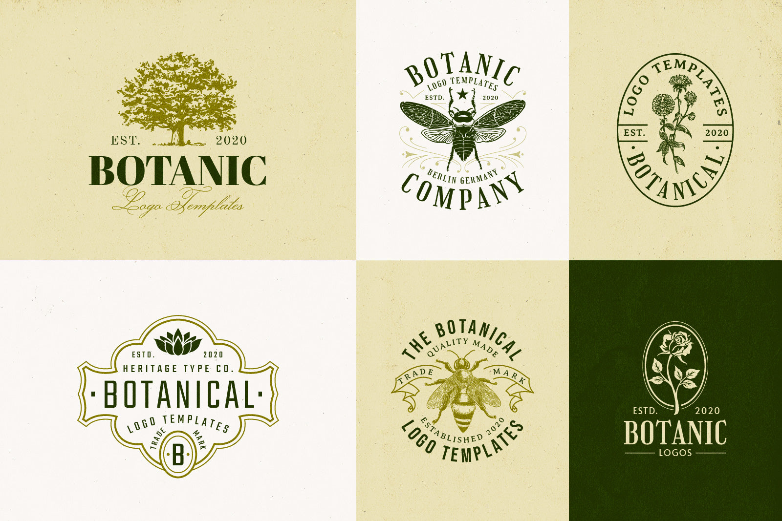 The Ultimate Vintage Logo Bundle - 200 Editable Logo Templates
