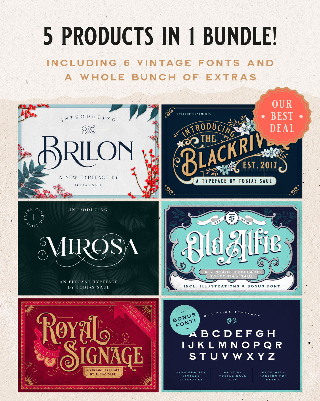 Vintage Font Bundle