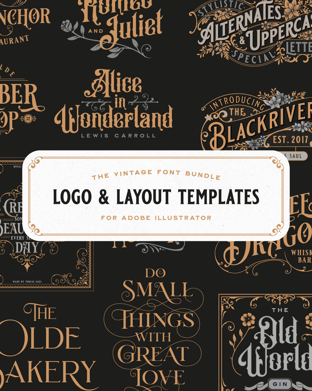 Vintage Advertising Fonts Retro Font Alphabet Vector Download